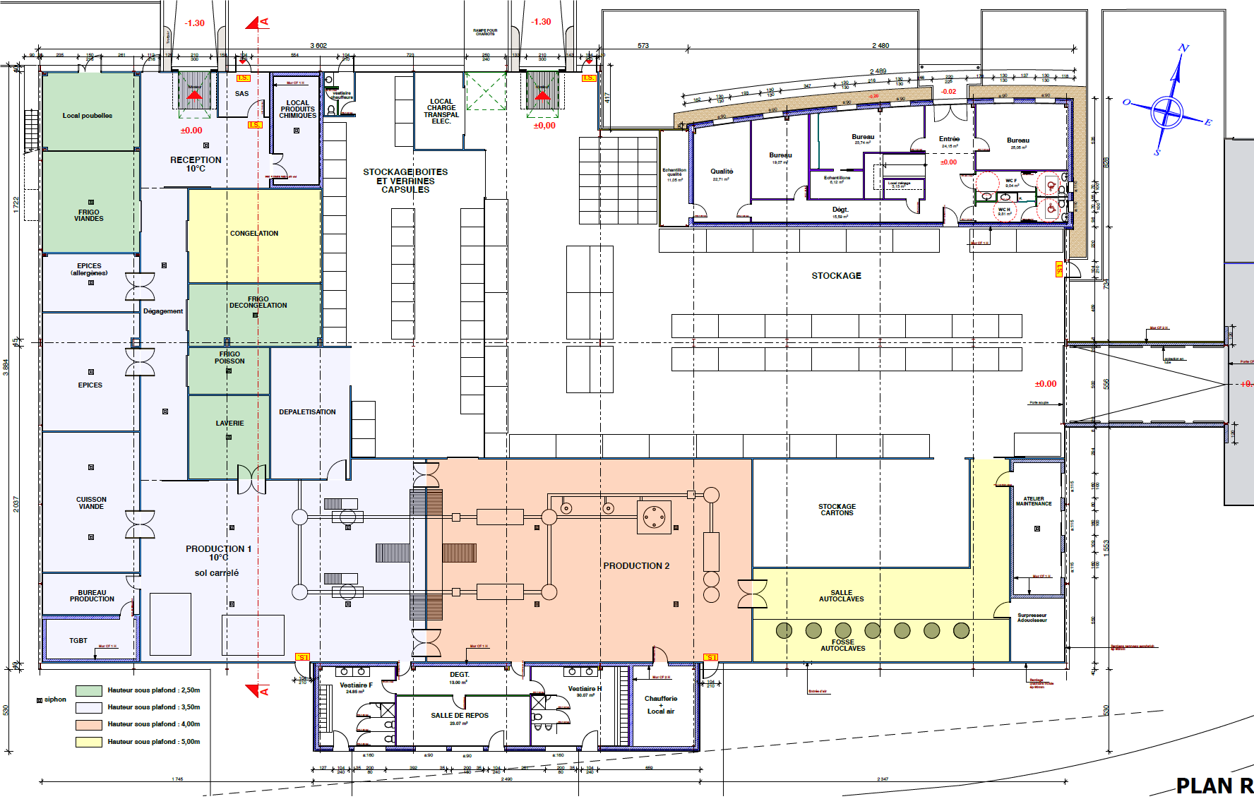 Extension d'une usine agro-alimentaire (24) - AXE PLAN